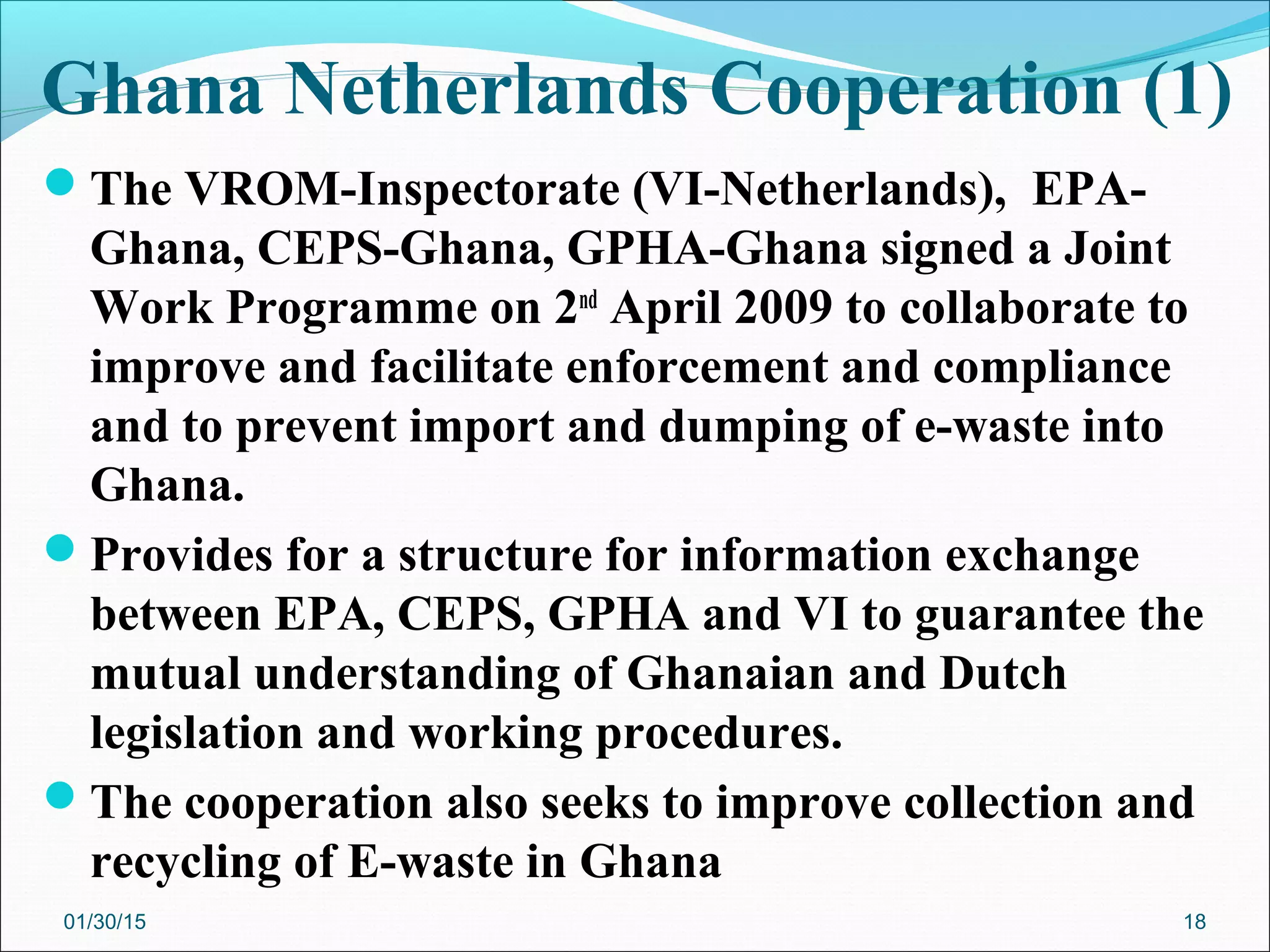 3 ewaste programghananetherlandsnov2010 john pwamang epa | PPT