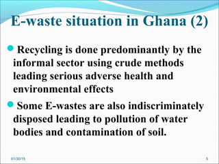 3 ewaste programghananetherlandsnov2010 john pwamang epa | PPT