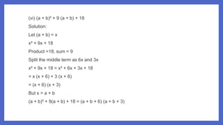 3f. Pedagogy of Mathematics (Part II) - Algebra (Ex 3.6) | PPT