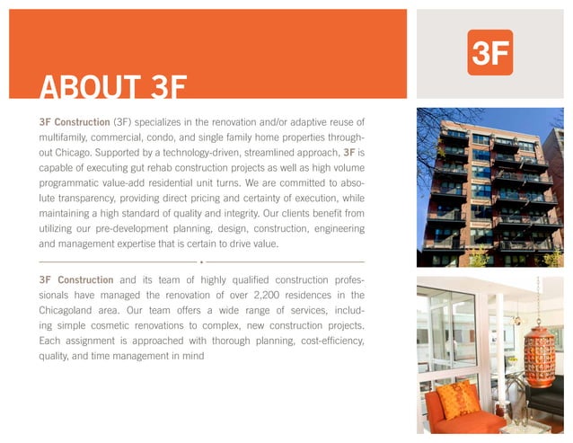 3F Construction Corporate Brochure | PPT