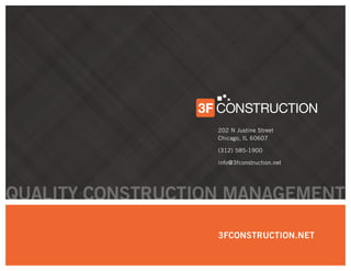 3F Construction Corporate Brochure | PPT