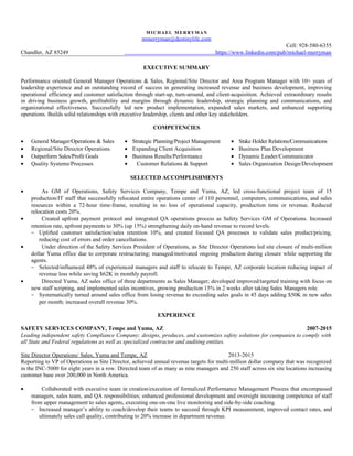 MikeMerrymanresume 2 (1) | DOC | Sales | Business