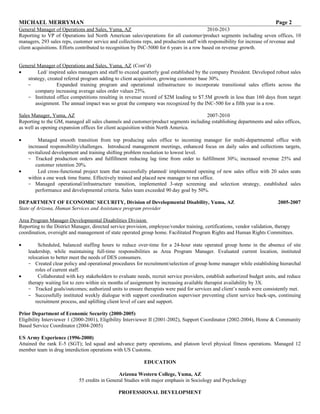 MikeMerrymanresume 2 (1) | DOC | Sales | Business