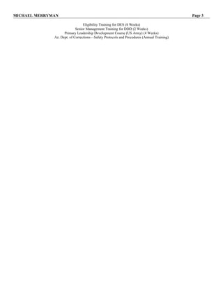 MikeMerrymanresume 2 (1) | DOC | Sales | Business