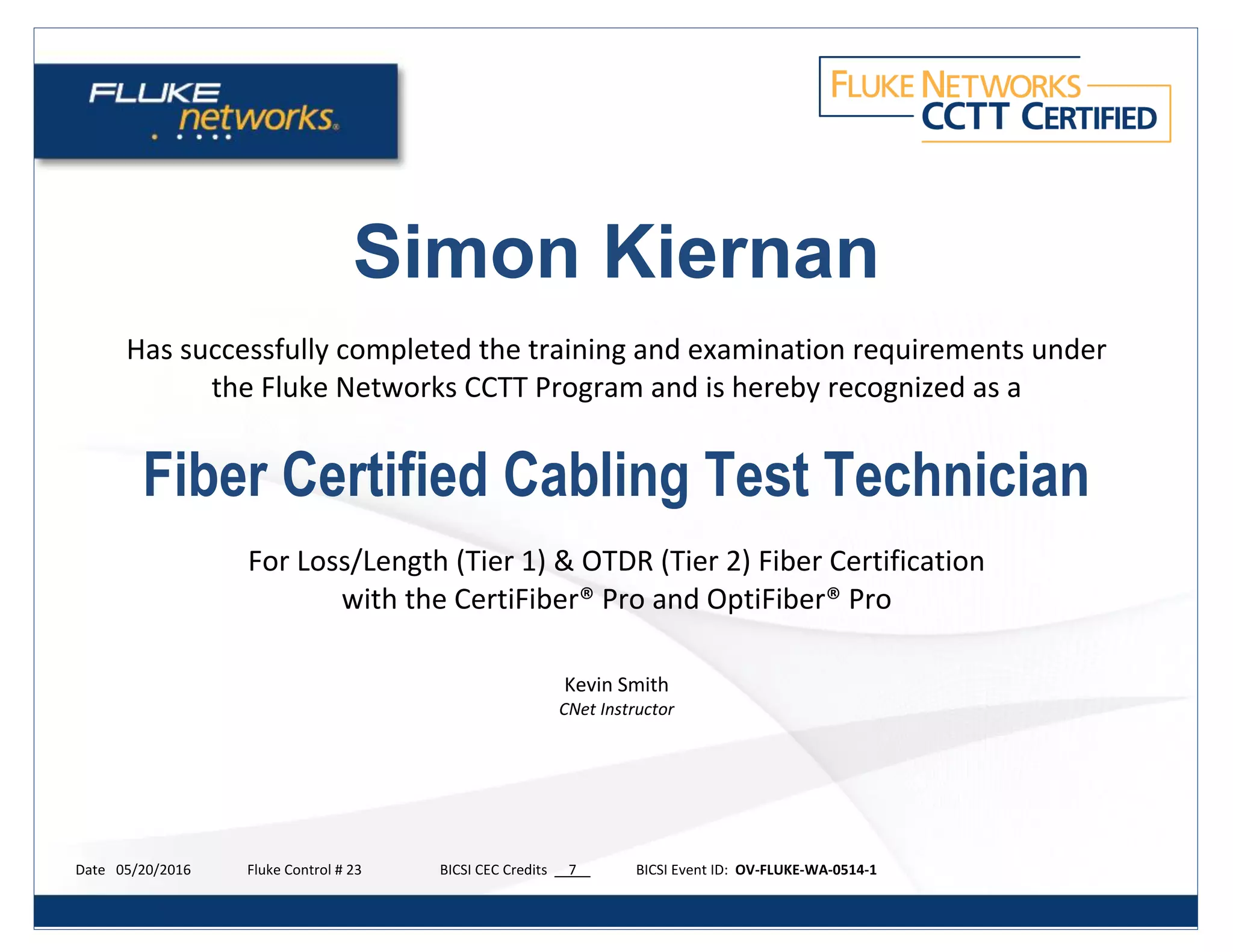 Simon Kiernan - Fibre CCTT | PDF