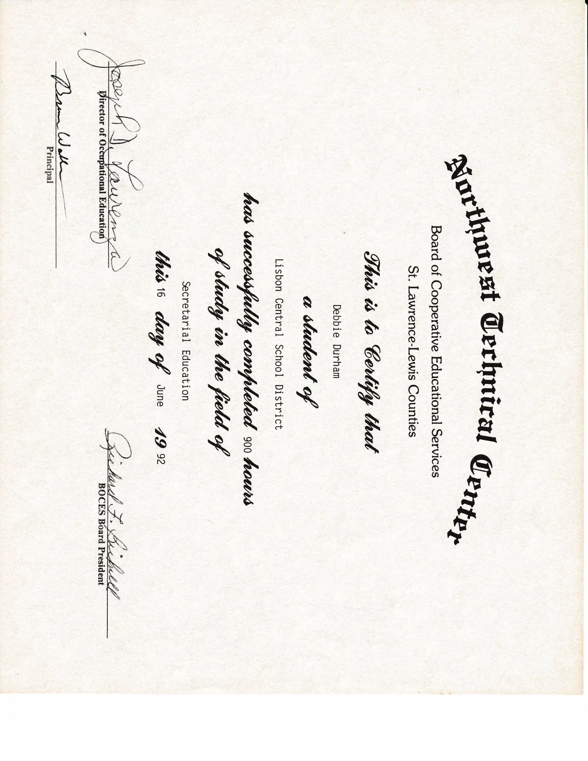 Secretarial Education Certificate | PDF