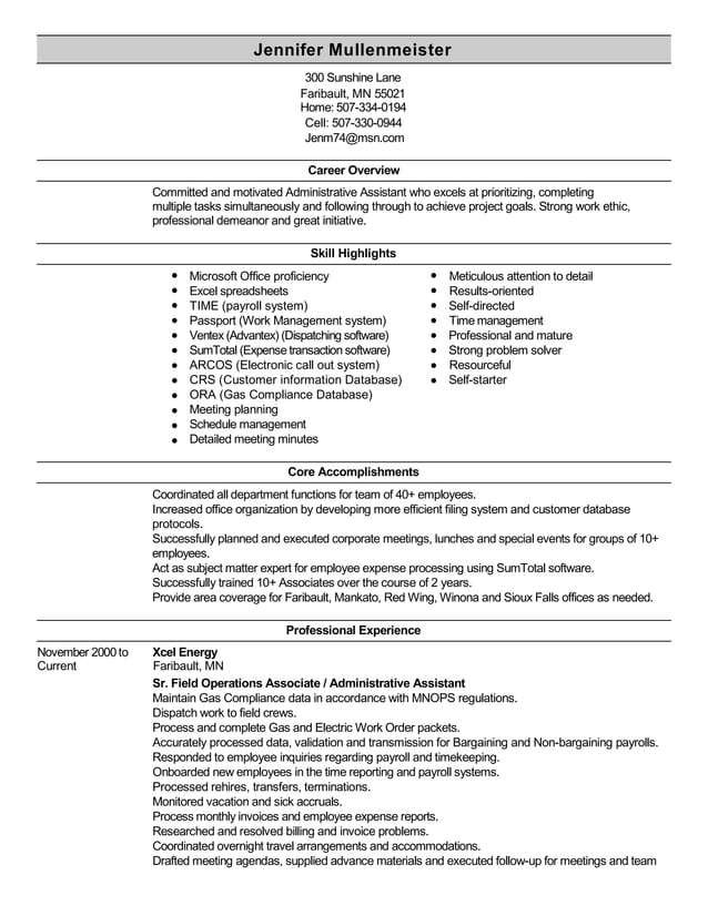 Jennifer Mullenmeister Resume | PDF