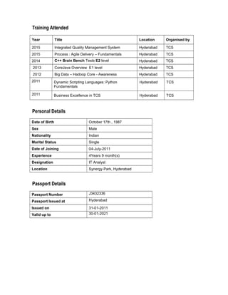 SaiSudheer_5.5Years_Exp_C++_Java | PDF | Free Download