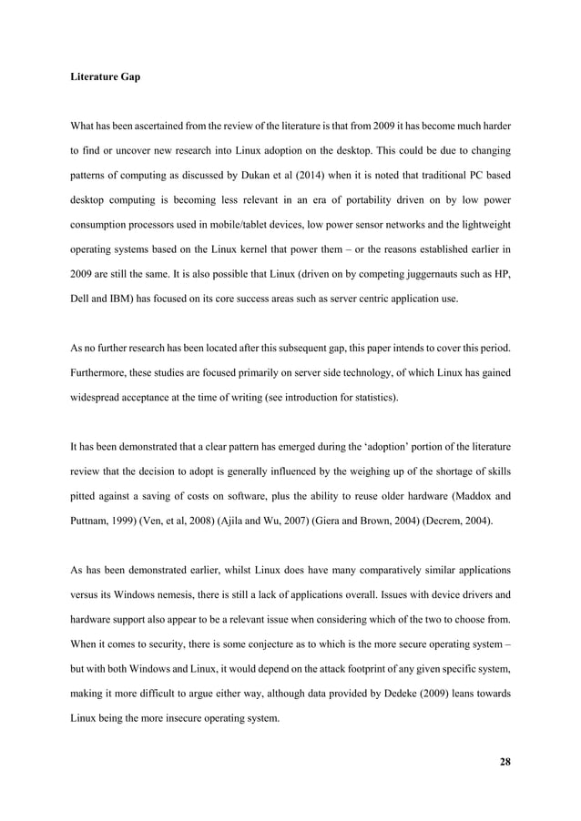 Thesis - Linux on the desktop | PDF