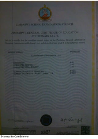 nyasha mkwasi | PDF | Secondary Education | Education