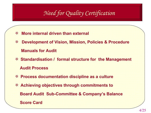 3f 1 Why Iso For Internal Audit | PPT | Business | Business and Finance