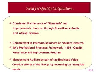 3f 1 Why Iso For Internal Audit | PPT