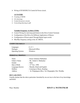 KISHAN RESUME | DOC