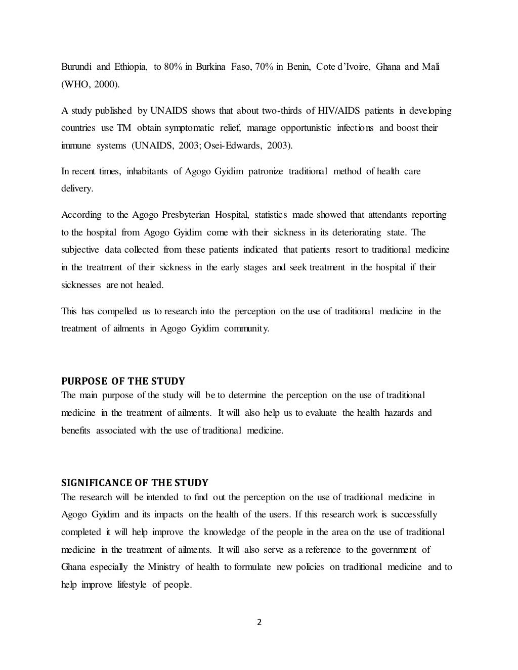 LITERATURE REVIEW ON TRADITIONAL MEDICINE