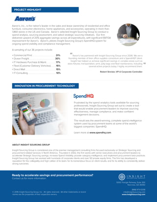 Insight Sourcing Group Overview | PDF