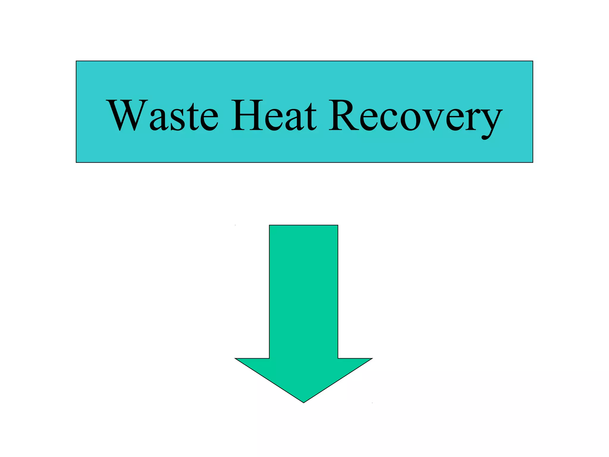 Waste Heat Recovery Project 1 | PPT