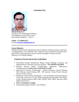 Mohan_resume | PDF