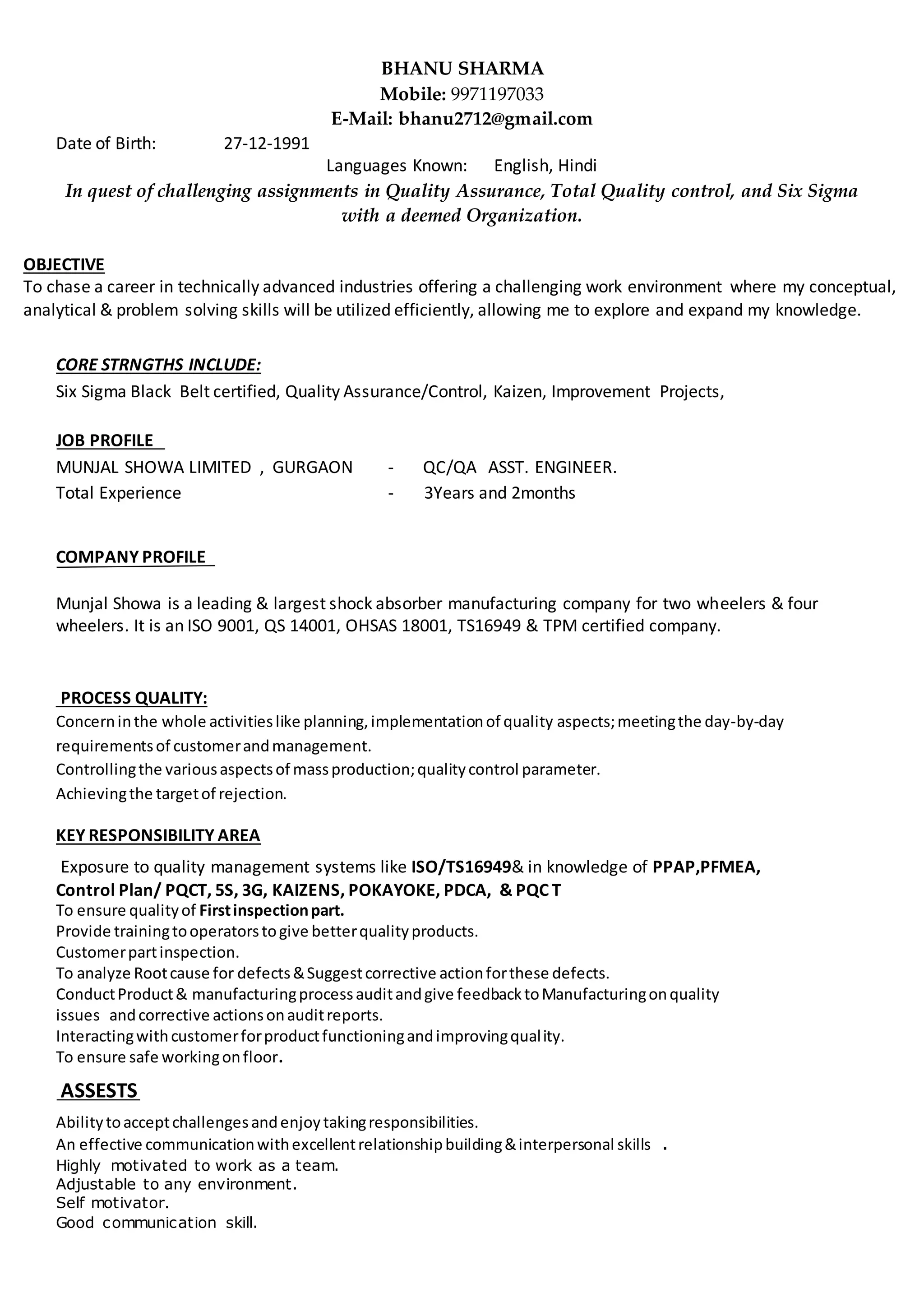 Resume | DOCX | Business | Business and Finance