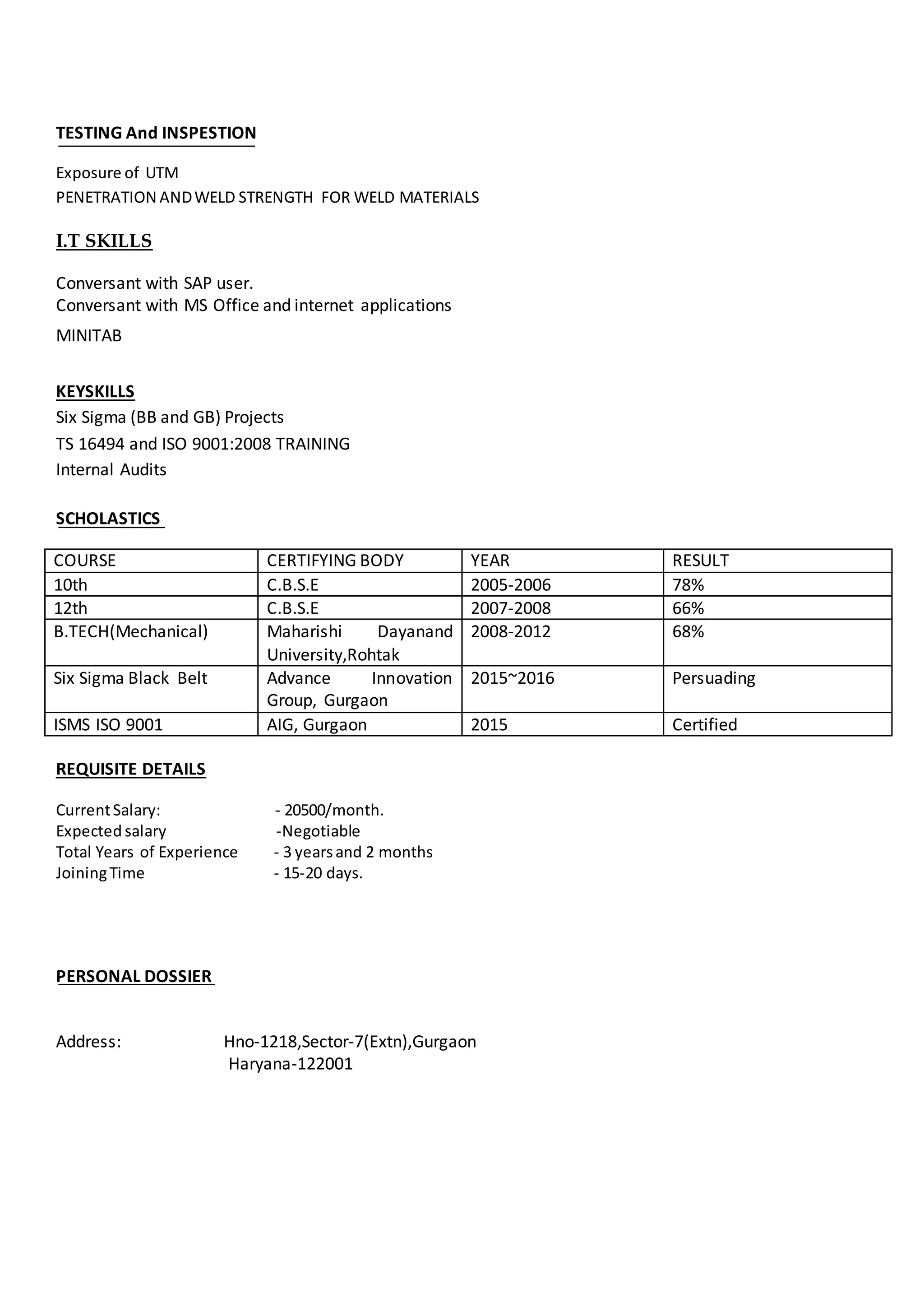 Resume | DOCX | Business | Business and Finance