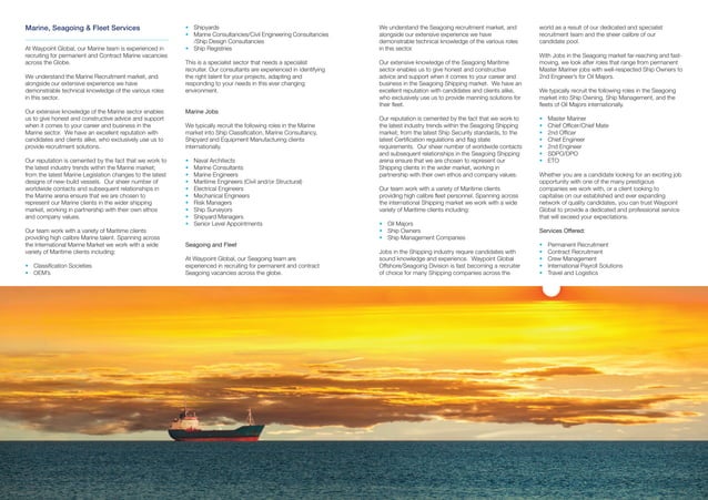 Waypoint Global Company Brochure | PDF