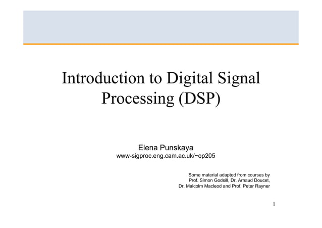 3 f3 1_introduction_to_dsp | PPT