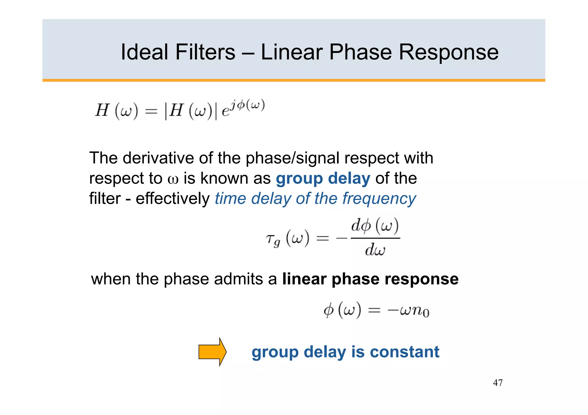 Basics of Digital Filters | PDF