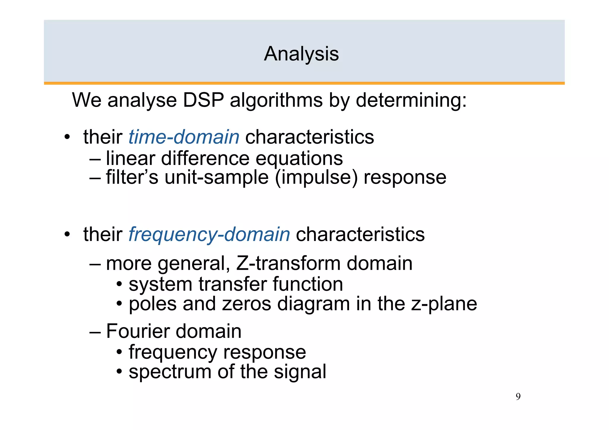 Basics of Digital Filters | PDF