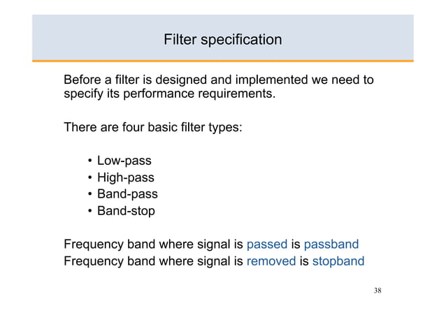 Basics of Digital Filters | PDF | Digital Audio | Computer Software and Applications