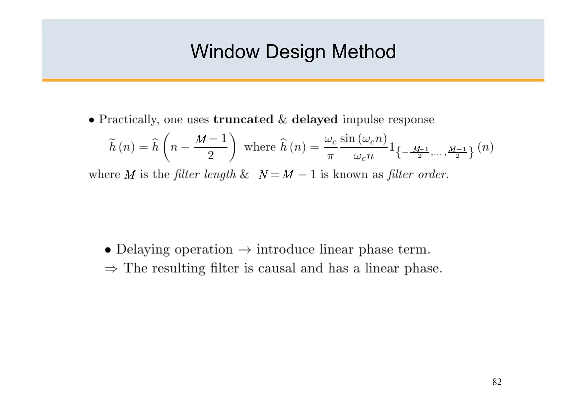 Design of FIR filters | PDF