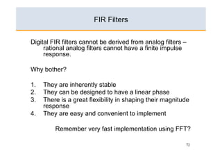 Design of FIR filters | PDF