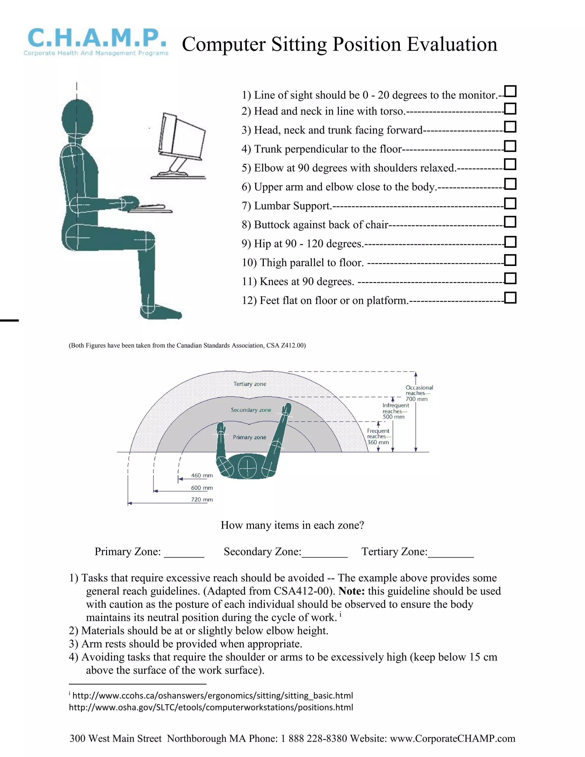 Upright Sitting Position Evaluation | PDF