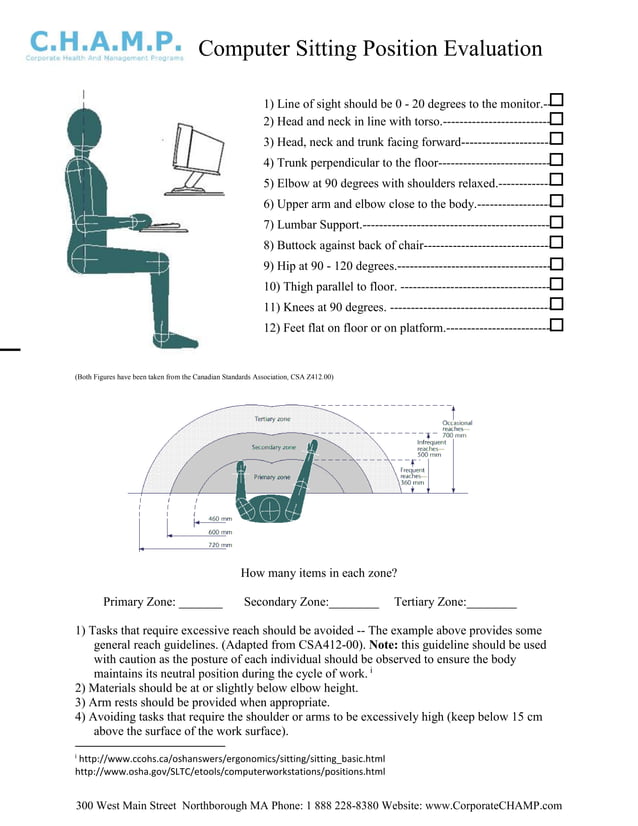 Upright Sitting Position Evaluation | PDF