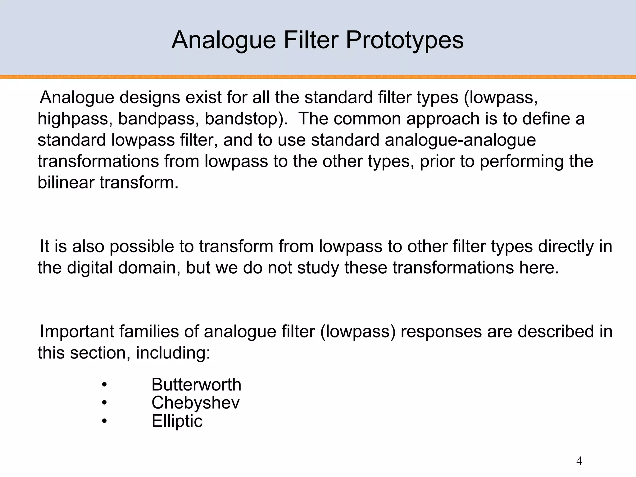 Basics of Analogue Filters | PDF