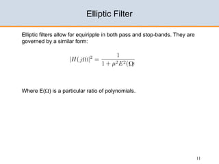 Basics of Analogue Filters | PDF