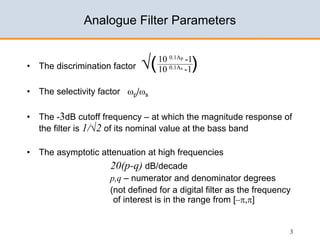 Basics of Analogue Filters | PDF