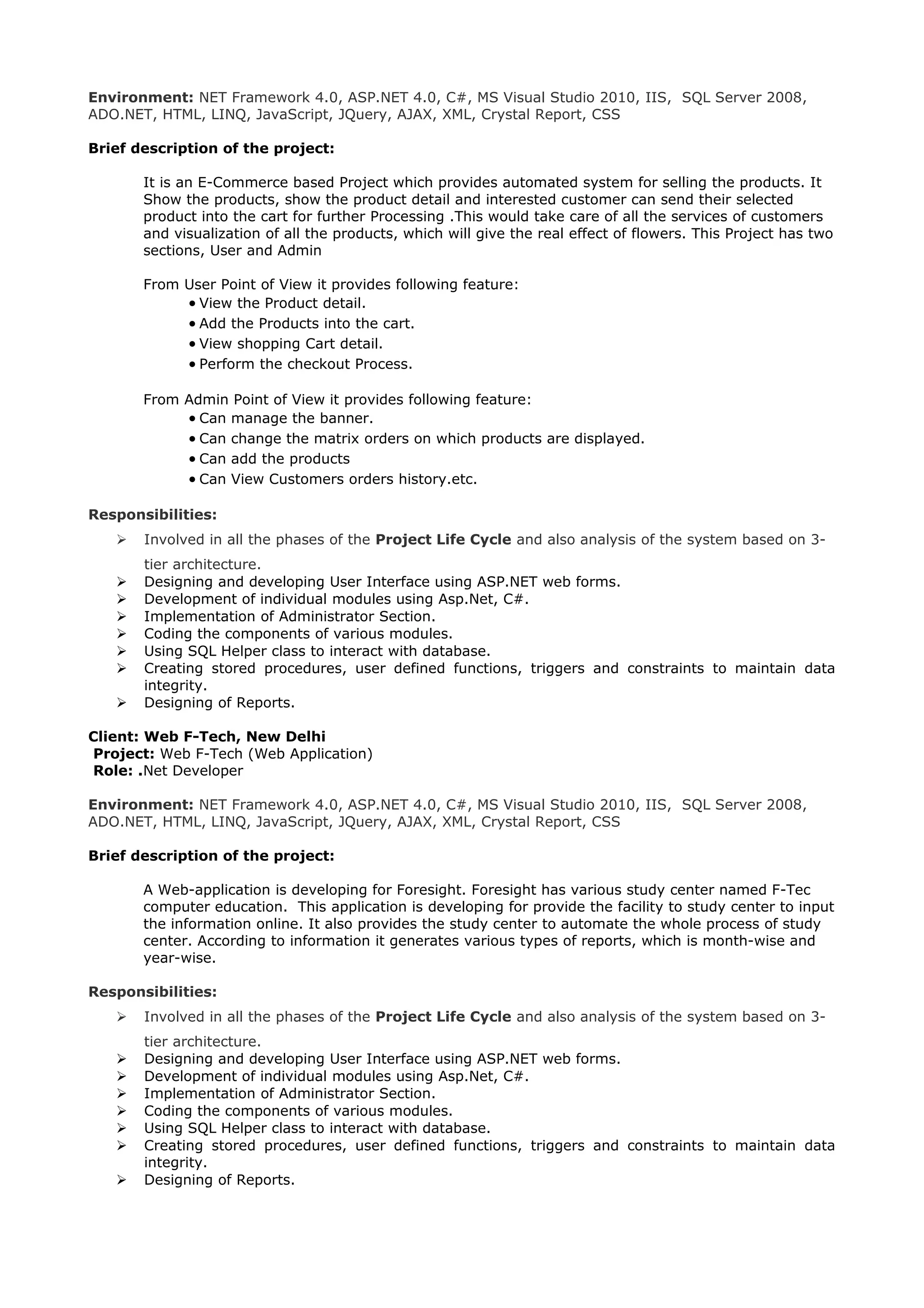 GUFRAN_CV(.NET DEVELOPER) | DOC | Databases | Computer Software and Applications