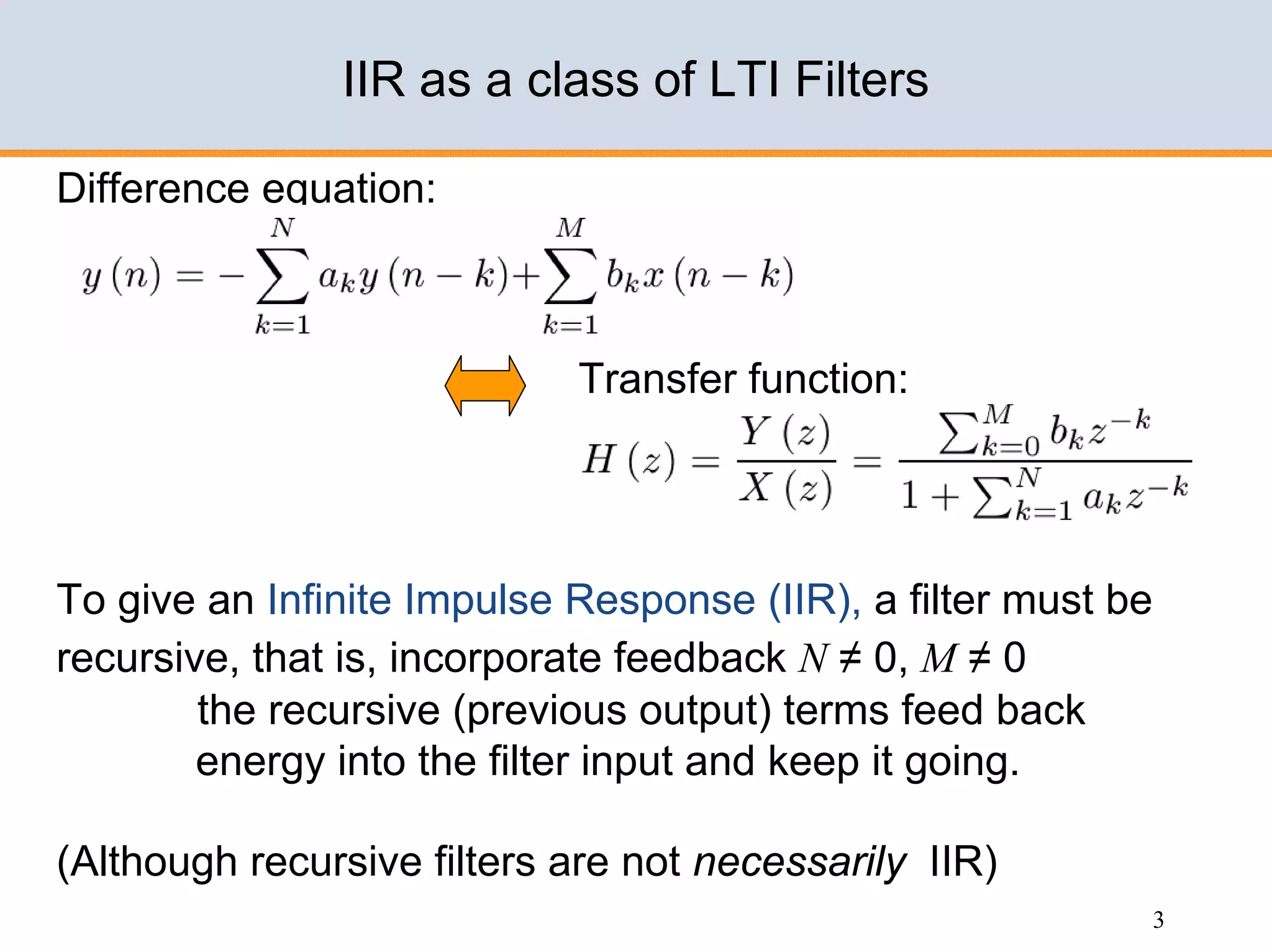 Design of IIR filters | PDF
