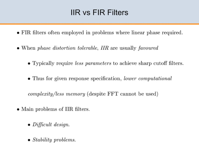 Design of IIR filters | PDF