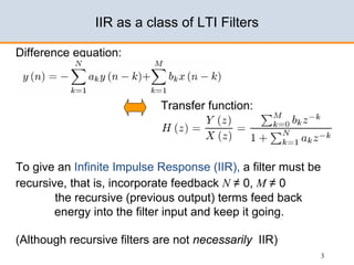 Design of IIR filters | PDF