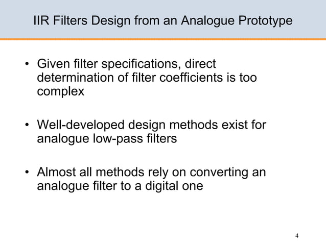 Design of IIR filters | PDF