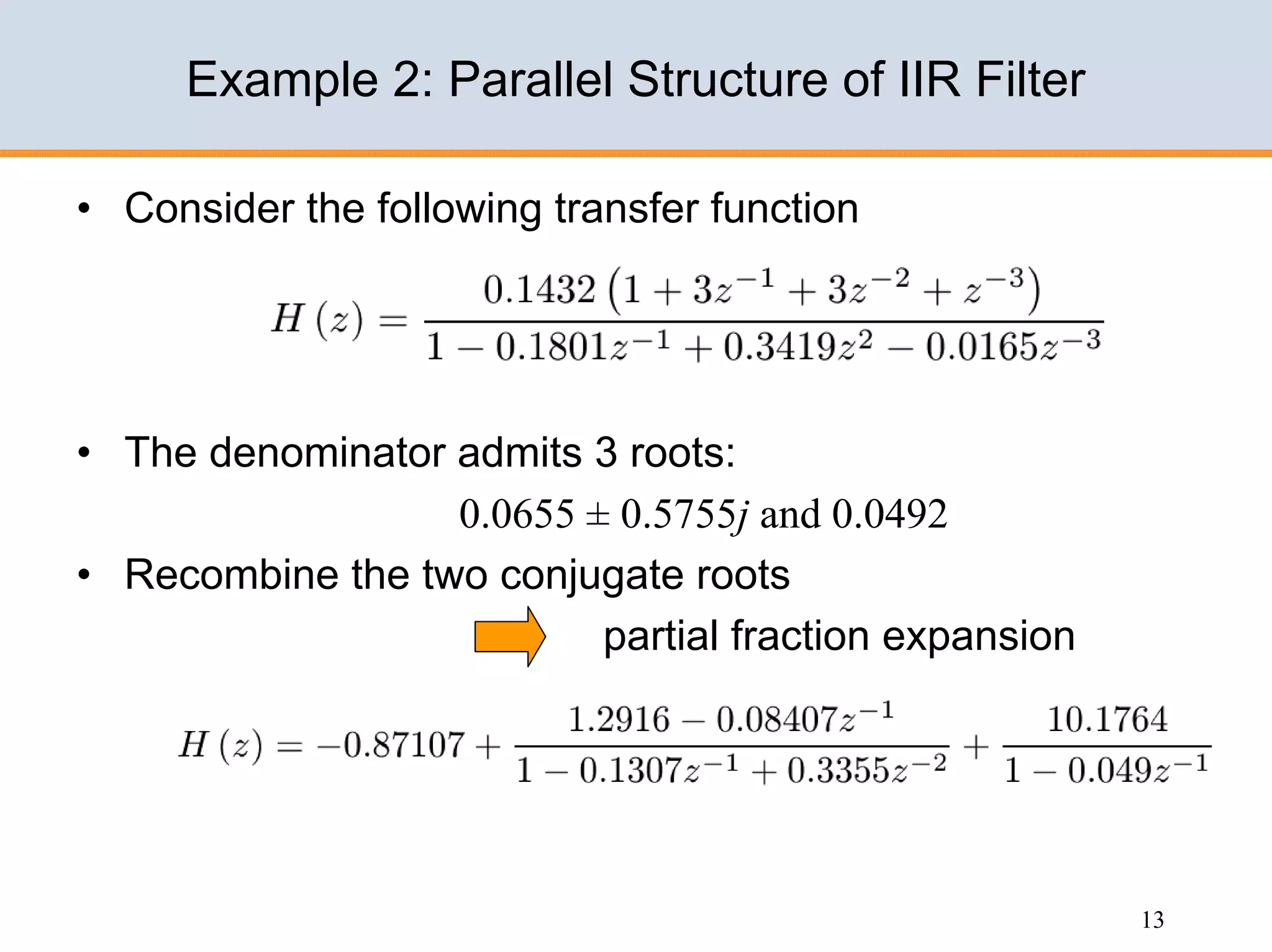 Implementation of Digital Filters | PDF