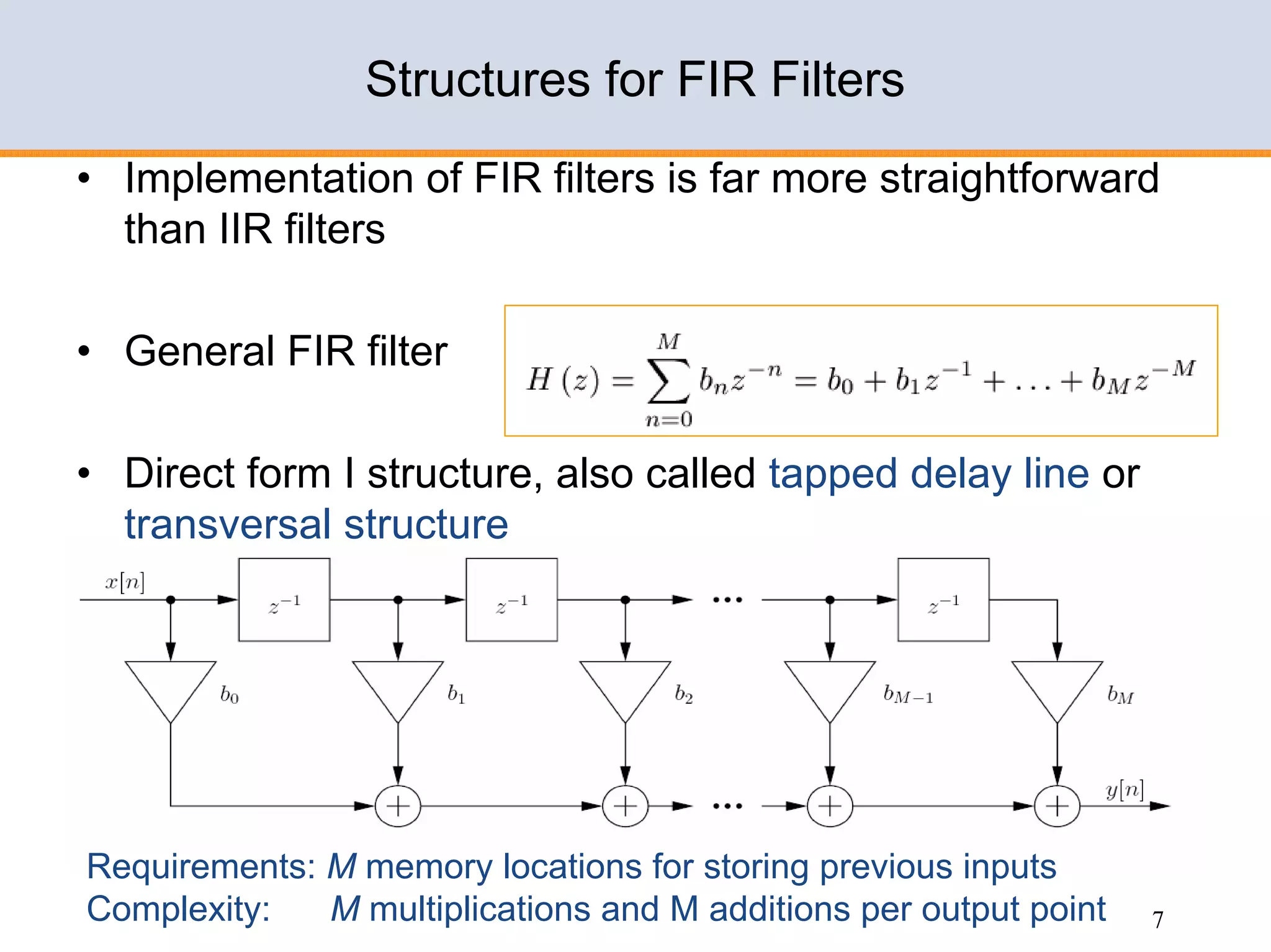 Implementation of Digital Filters | PDF