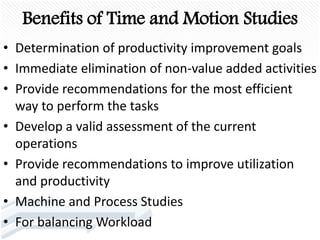 Time and Motion Study | PPTX