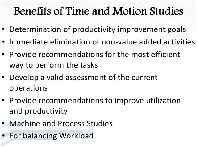 Time and Motion Study