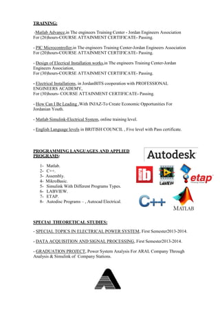 Ahmed Mohammed Riziq- Electrical Power Engineer CV | PDF