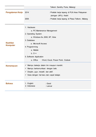 Data Riwayat Diri terbaru | PDF