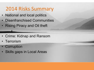 2014 Security Threats to Energy Infrastructure Key Challenges George ...