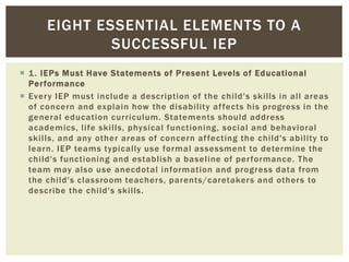 Writing an IEP | PPTX
