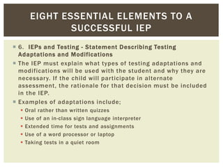 Writing an IEP | PPTX
