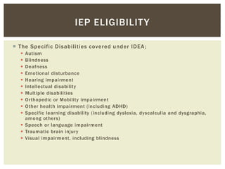 Writing an IEP | PPTX